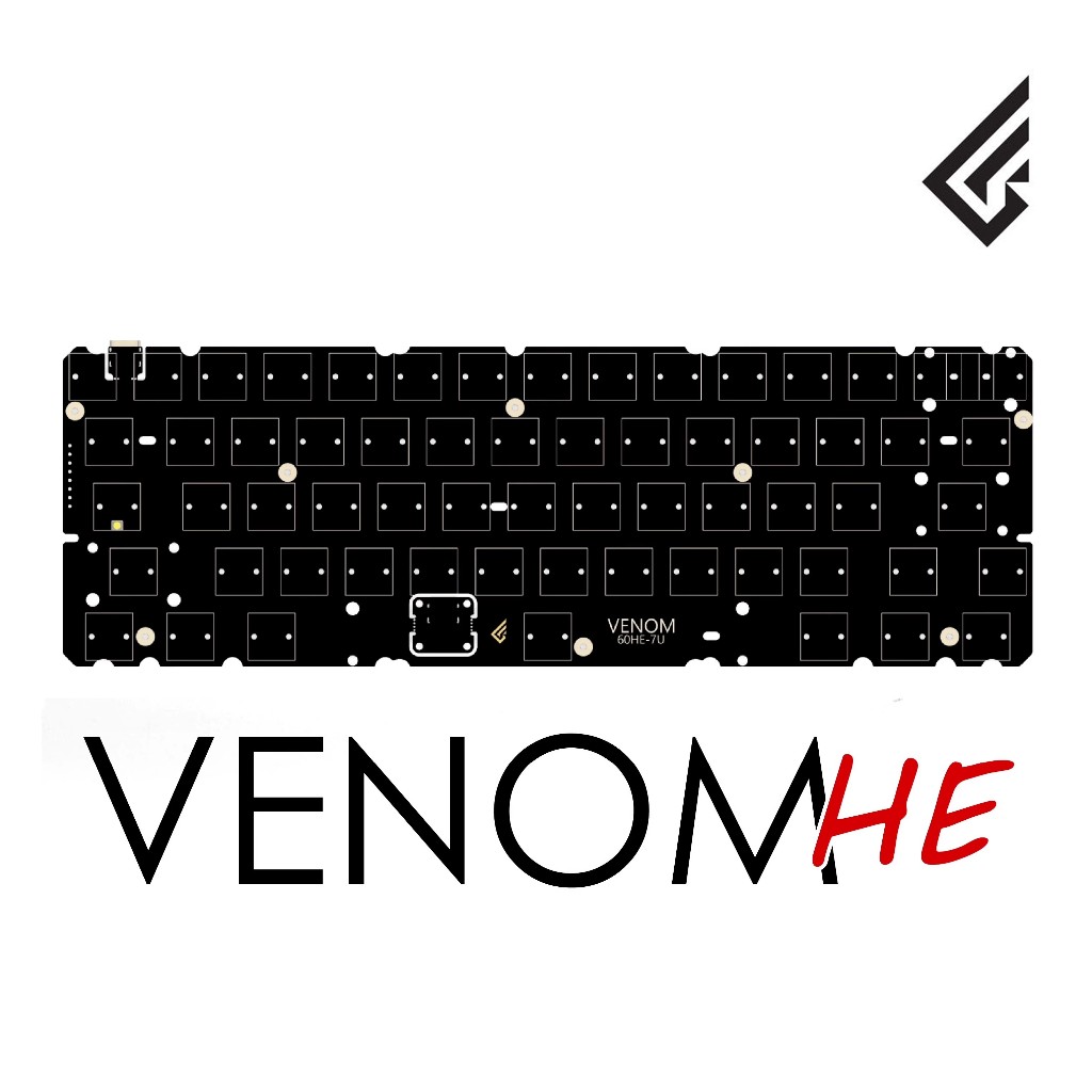Geonworks Venom 60 HE Magnetic Axis Keyboard PCB Compatible with GH60 ...