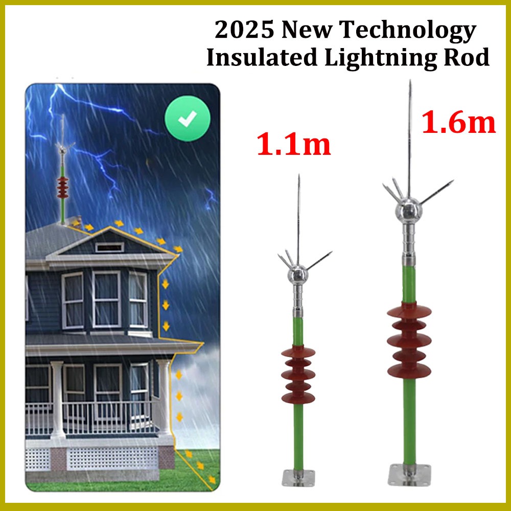 【Ready Stock】Technology Insulated Lightning Rod Roof Lightning ...