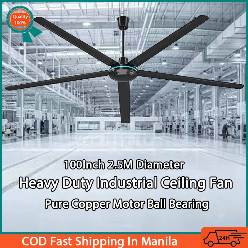 100 Inch Heavy Duty Industrial Ceiling Fan 2.5m Big Ceiling Fan ...