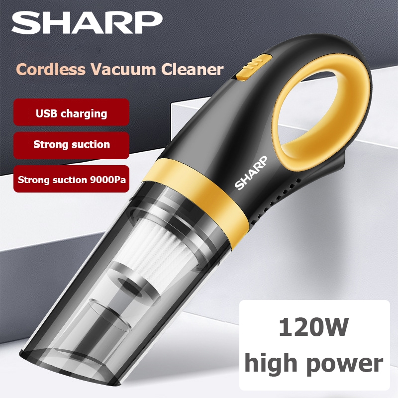 Sharp Portable Wireless Car Vacuum Cleaner 120W Handheld Home Vacuum ...