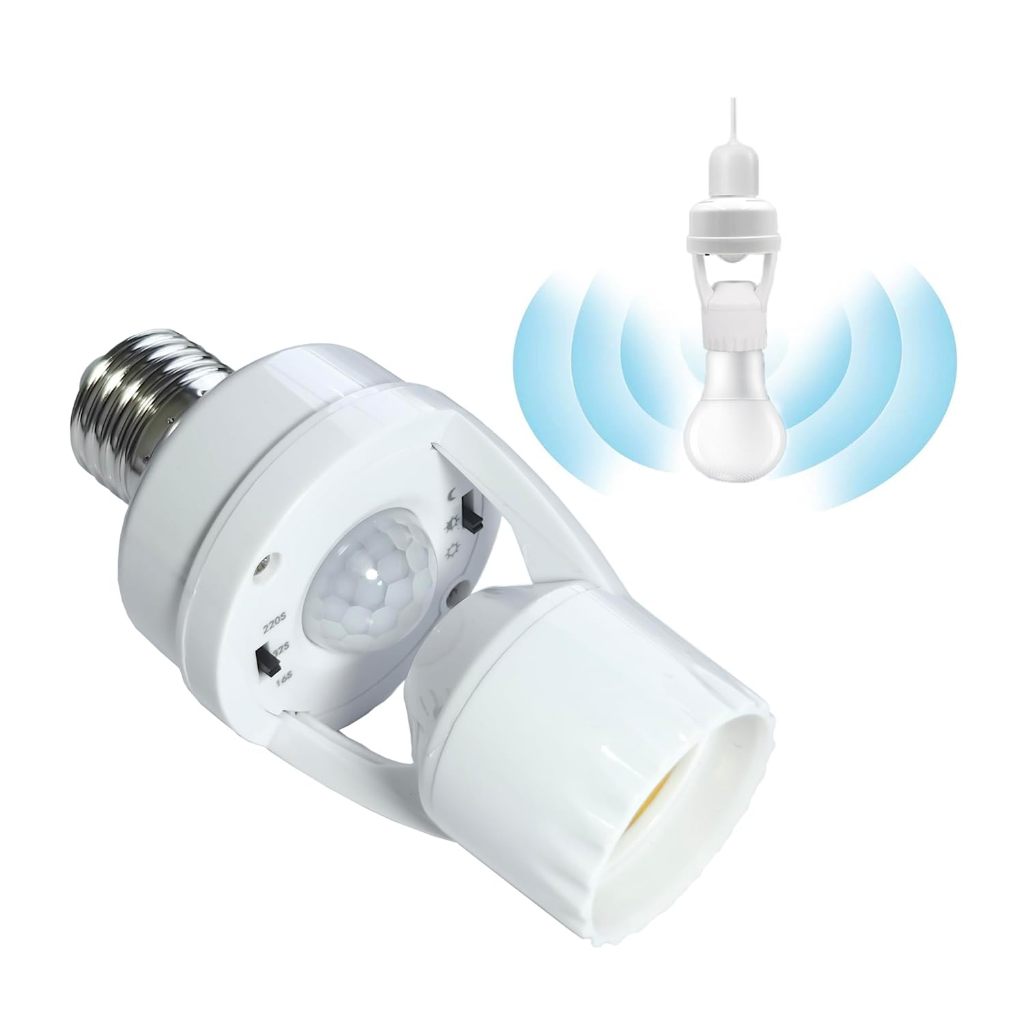 ORIA Human Infrared Sensor Conversion Light Socket Adjustable ...