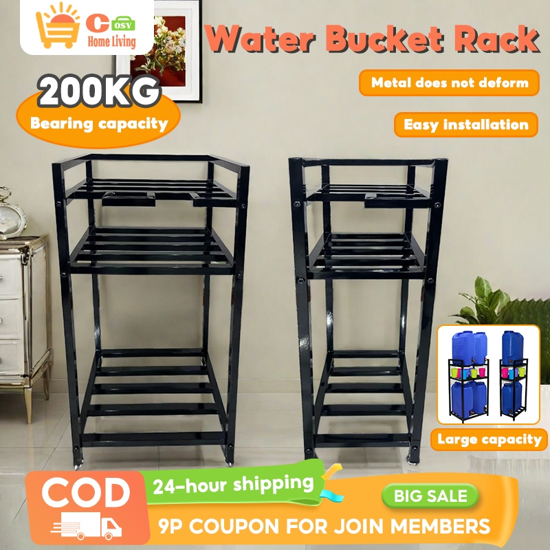 COSY HOMES 2-3 Layer Water Rack Stainless Steel Water Gallon Rack ...