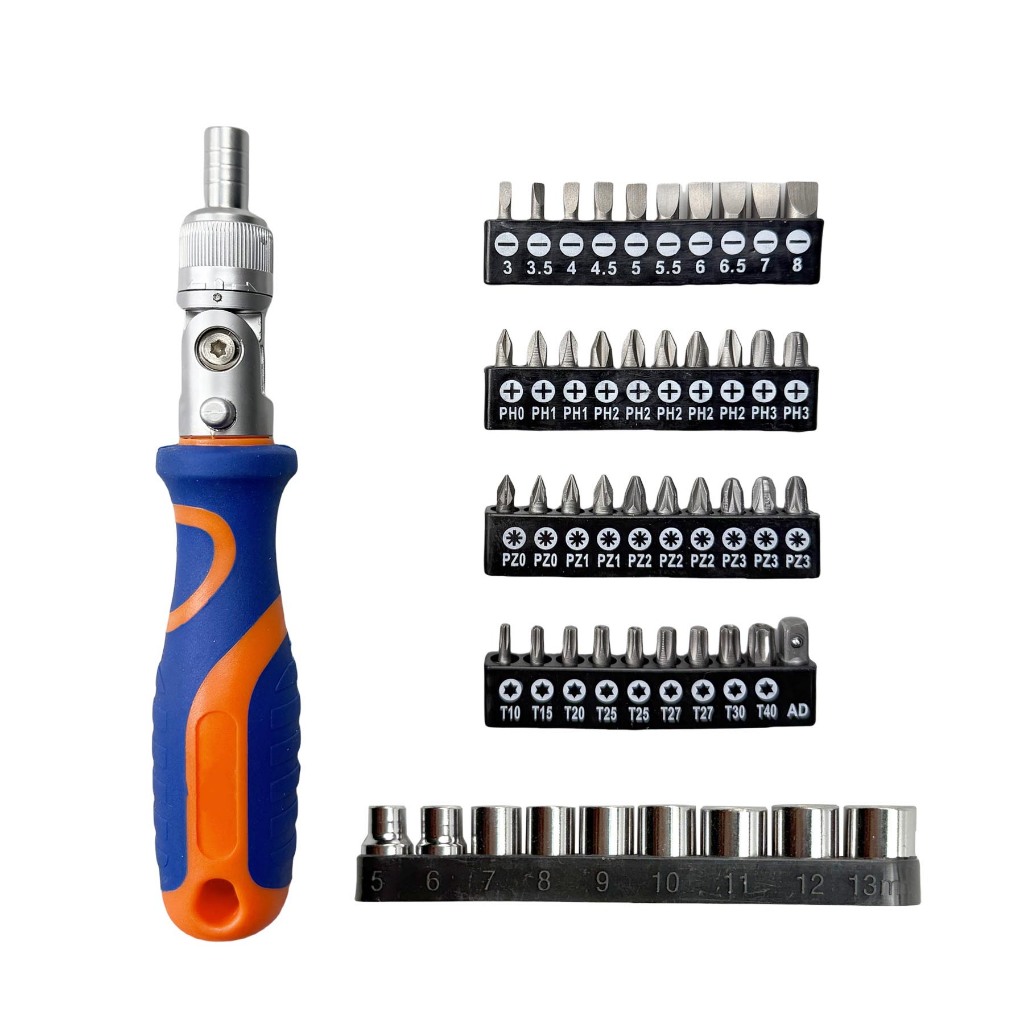 50 Piece Ratchet Screwdrivers Set, Multi Magnetic Bit Screw Driver ...