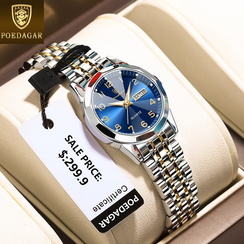 Swiss brand POEDAGAR relo watch for women waterproof original luxury ...