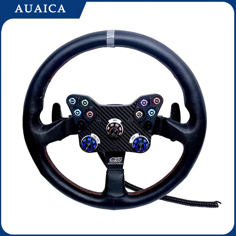 PC Simulation Racing PC Rally Steering Wheel Center Control Box Paddle ...