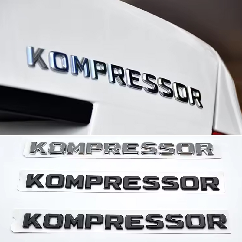 3D Chrome ABS Kompressor Letters Badge Emblem Rear Boot Sticker for ...