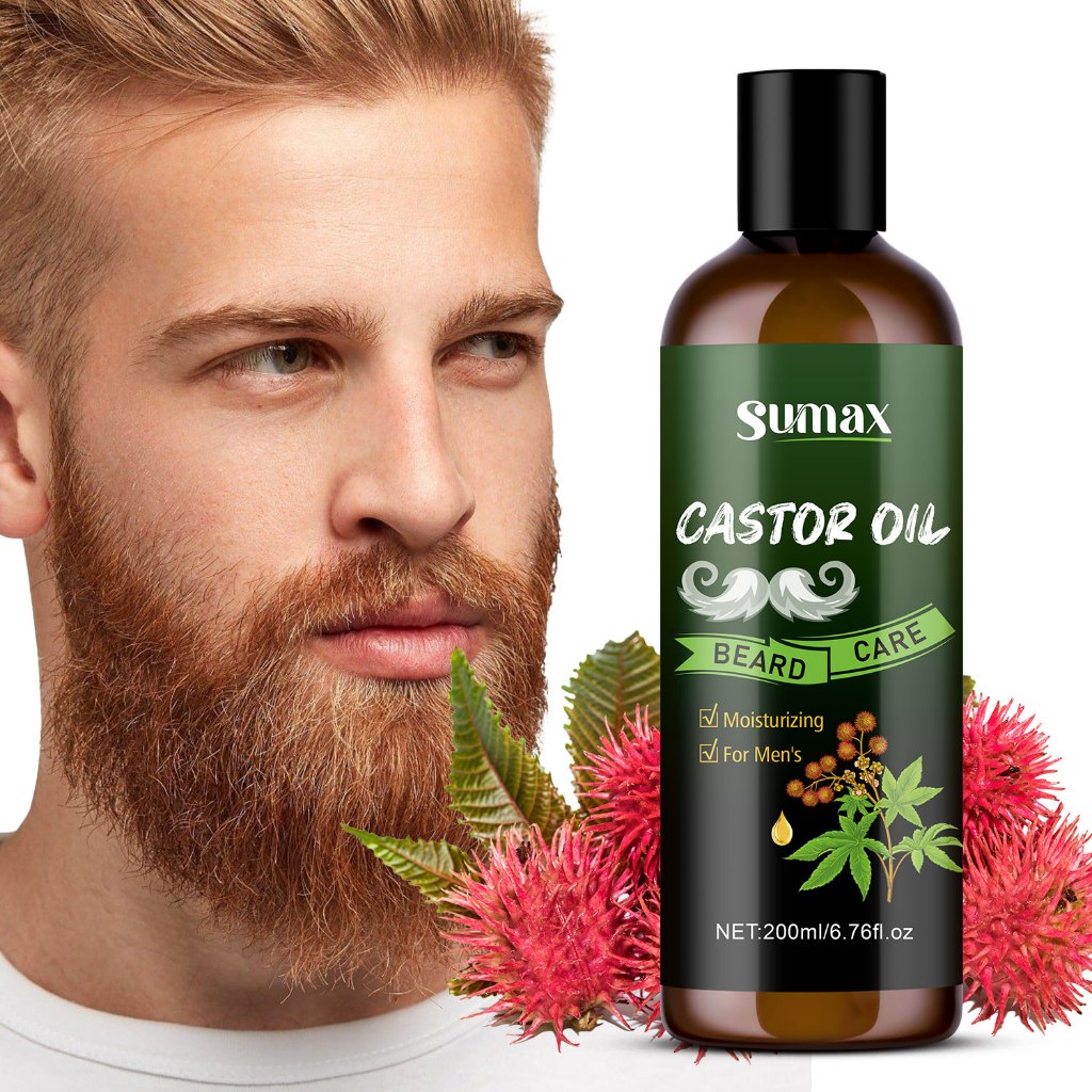 [Thick Boom] Men's Castor Beard Oil 200ml , promote beard growth, deep ...