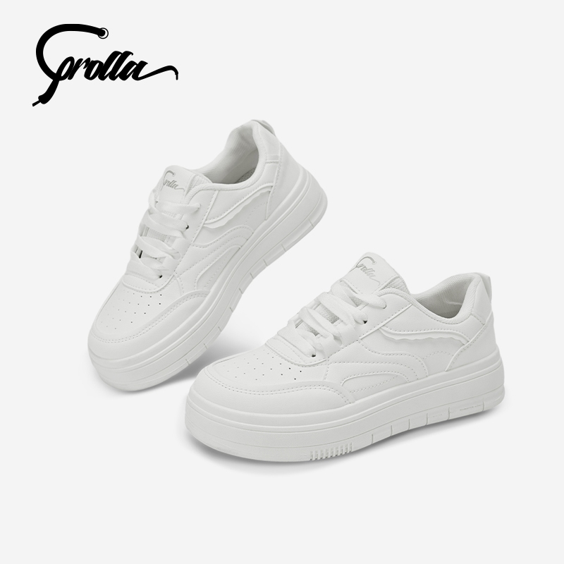 【School Shoes】COROLLA Women's Sneakers in White and Black shoes for ...