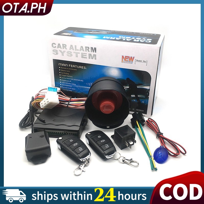 1Set Universal Car Security Alarm System Anti-theft with Remote ...