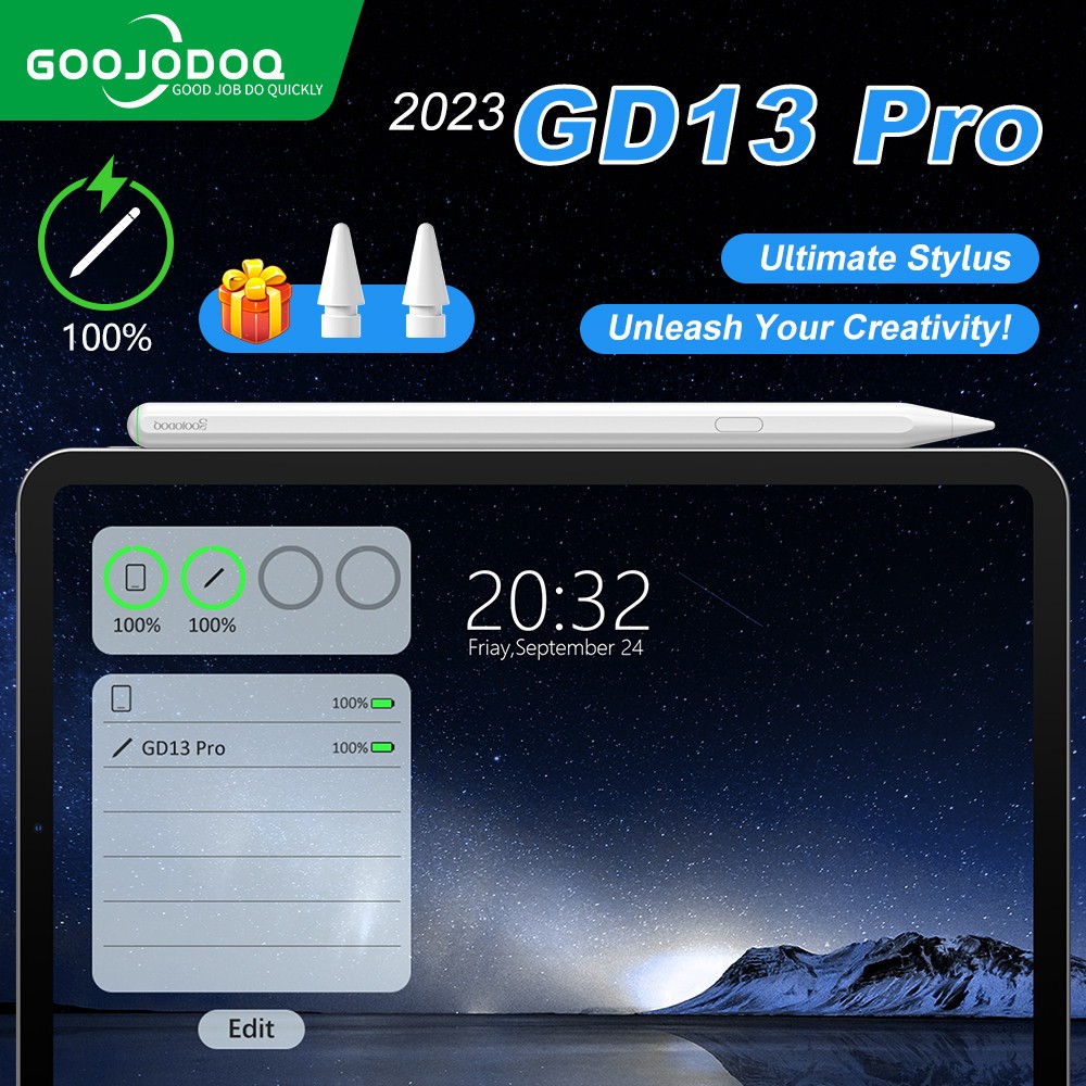 GOOJODOQ GD13 Pro Stylus Pen for iPad Pencil 1st 2 Air 4 5 Pro 11 10th ...