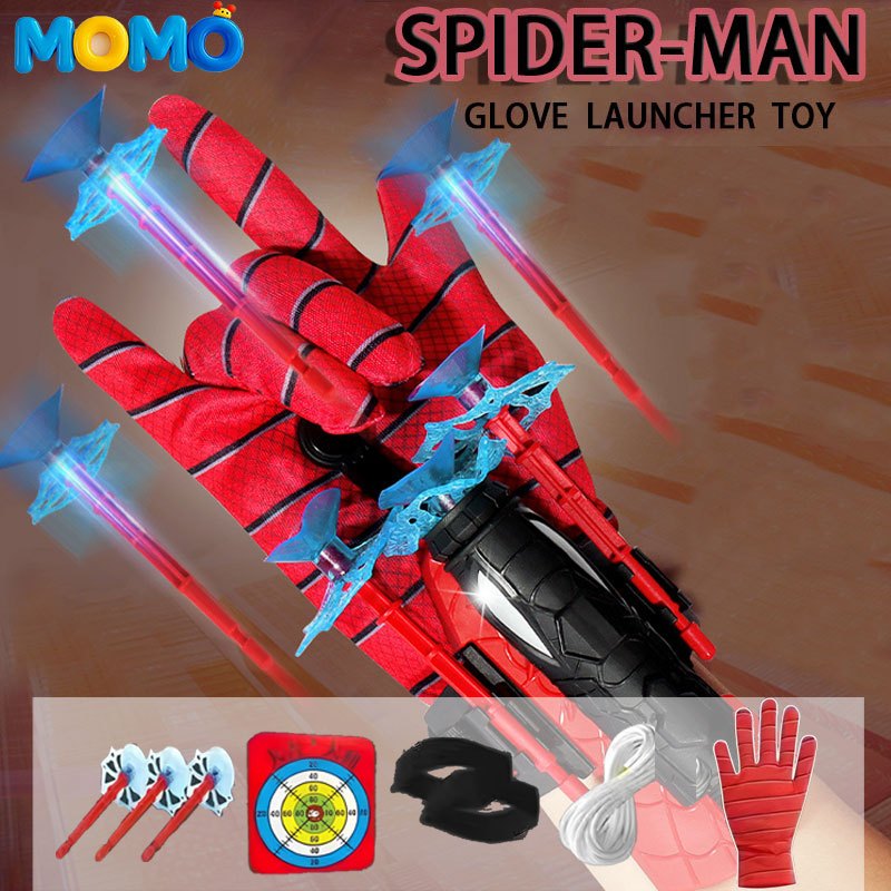 MOMO Toys Spider Web Shooter Dart Blaster Launcher Toy Spiderman ...