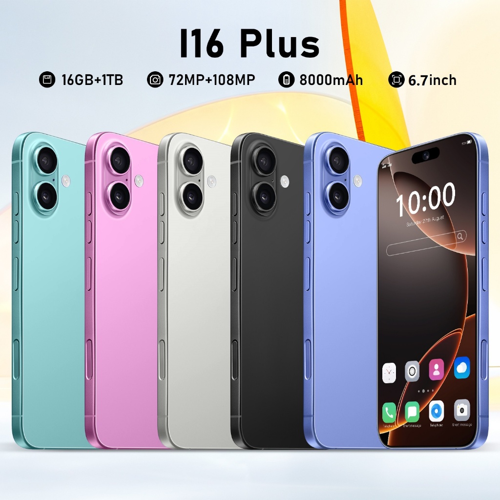 A16 Plus New 4G/5G Smartphone 6.7-inch Ultra Clear Full Screen Phone ...