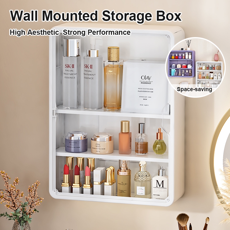 Bathroom Cabinet Wall Mounted Hanging Plastic Storage Cabine For ...