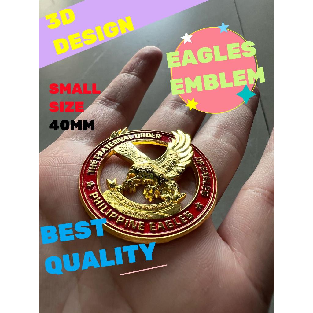 40mm，eagles emblem Hollow Design Badge High-End Eagle 3D Three-Dimensional High-Quality Logo ...