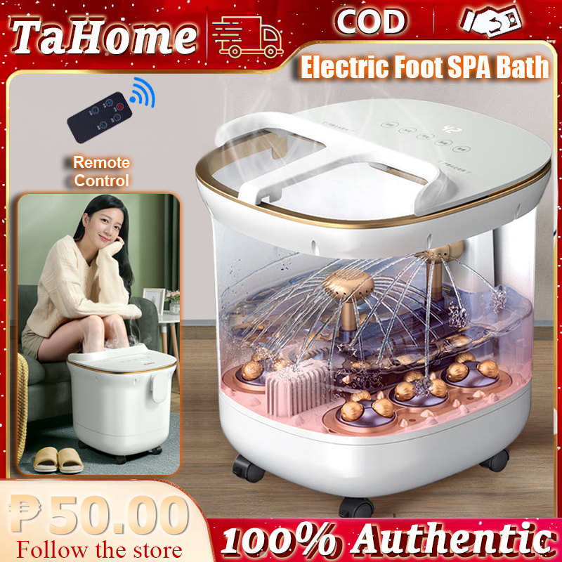 Electric Foot Spa Machine Foot Spa Foot Bath Massager with Heat Bubbles ...