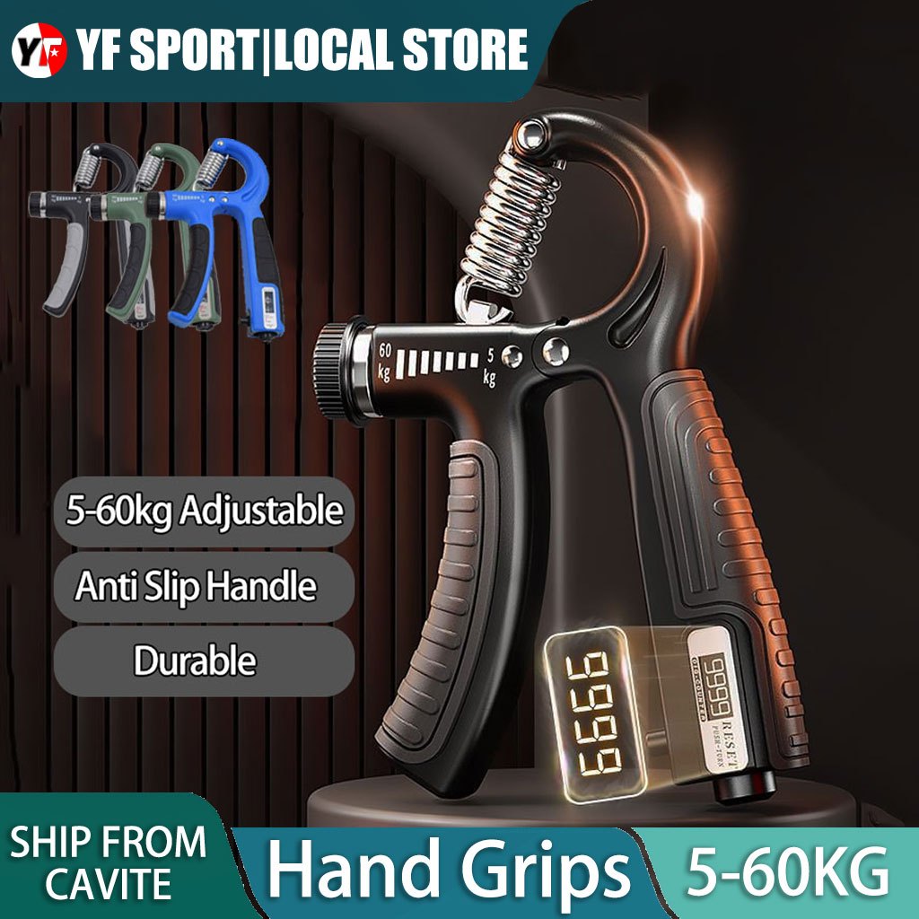 YF SPORT R-Type Hand Trainer Finger Grip Trainer 5-60 kg Adjustable ...