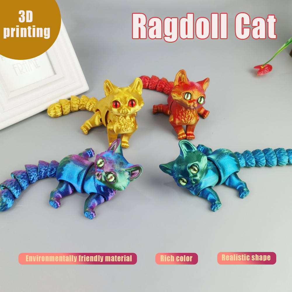 3d Printing Muppet Cat Simulation Cat Cute Cat Cartoon Cute Doll Cat ...