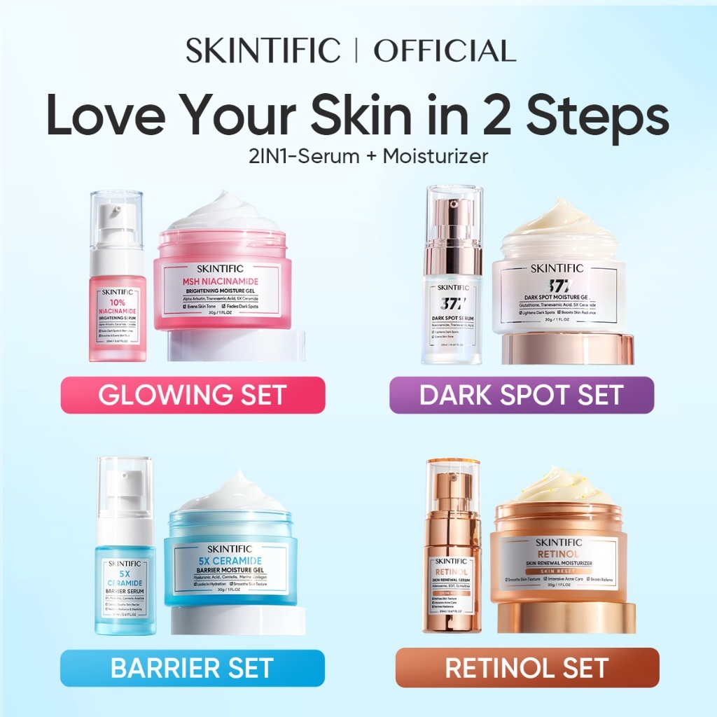 [SKINTIFIC] 2pcs Set With Serum Paket Skincare Skin Barrier Repair ...