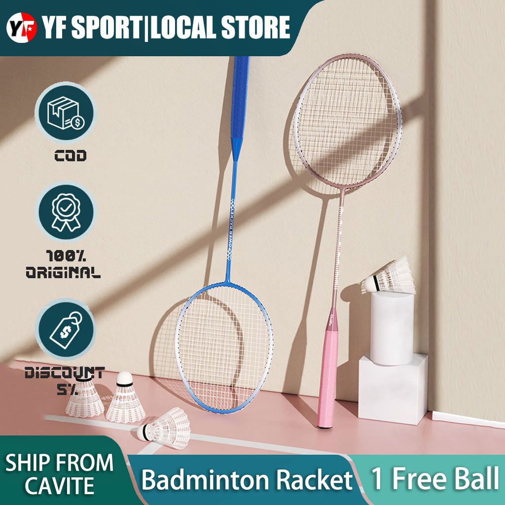 YF Free Badminton Badminton Racket Set Couple Alloy Split Racket ...