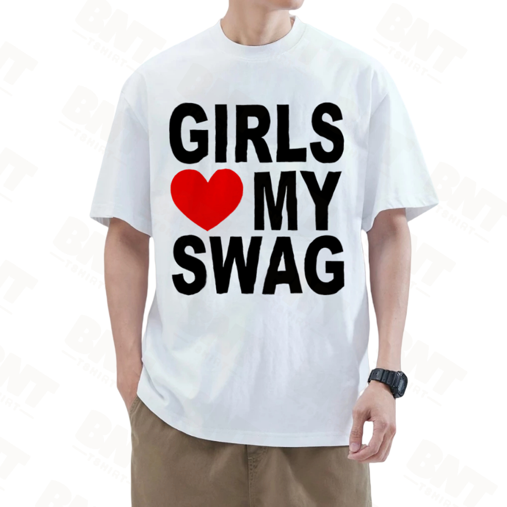 Unisex CROPPED TEE GIRLS LOVE MY SWAG BY HASSURU Comfort Cotton Fit ...