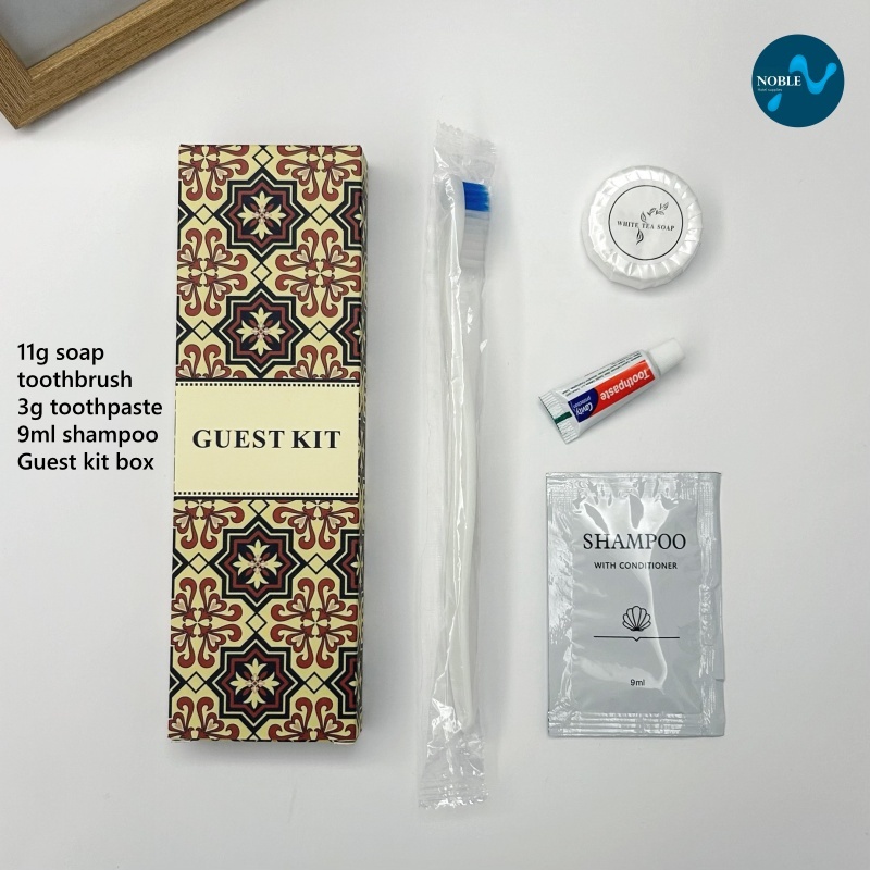 Noble Hotel Supplies Guest Amenity Kit w/o vanity kit in Box Packaging ...