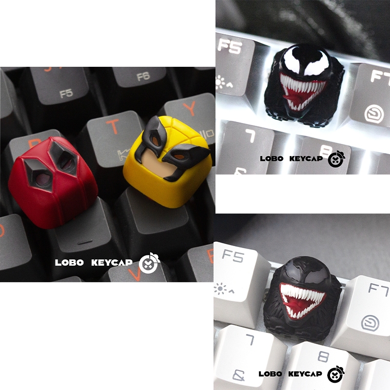 Venom keycap personalized dy button Wolverine Deadpool creative Marvel ...