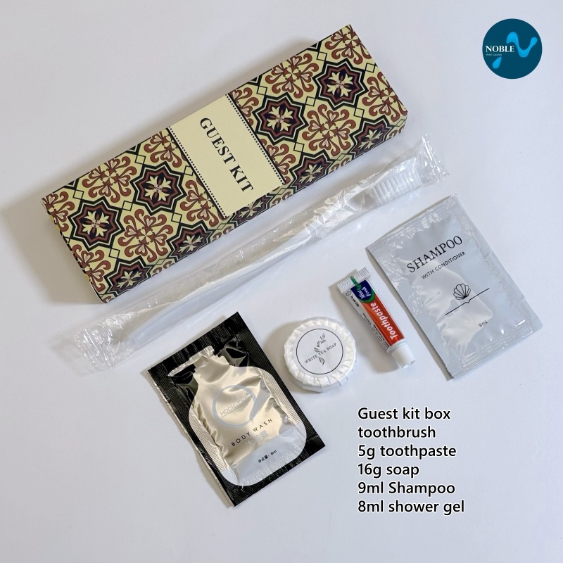 Noble Hotel Supplies Eco Friendly Guest Amenity Kit in Box Packaging ...