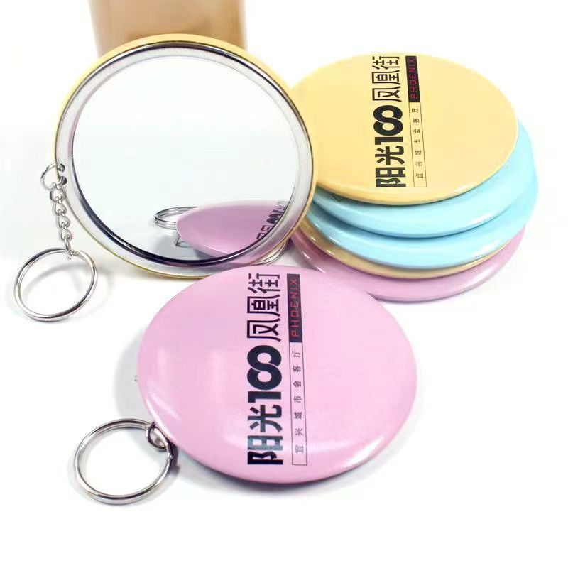 50pcs 75mm mirror button badges keychain button badge blanks material ...
