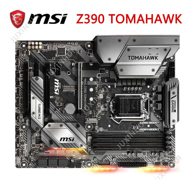 MSI MAG Z390 Tomahawk missile 1151 pin supports 8th and 9th generations ...