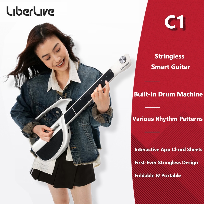 LiberLive C1 Stringless Smart Guitar Fusion Accompaniment， Foldable ...