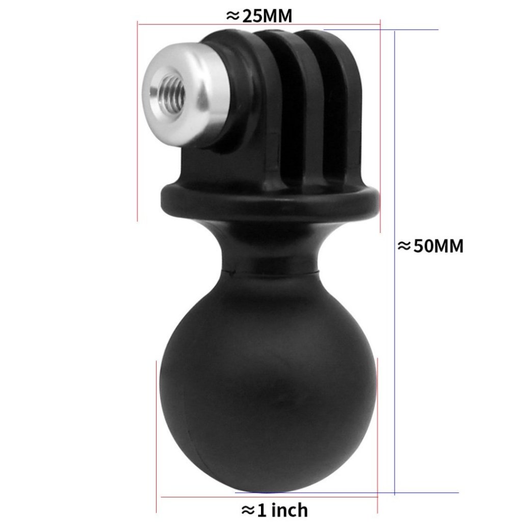 25mm ball head can rotate 360 degrees and is suitable for GOPRO DJI ...