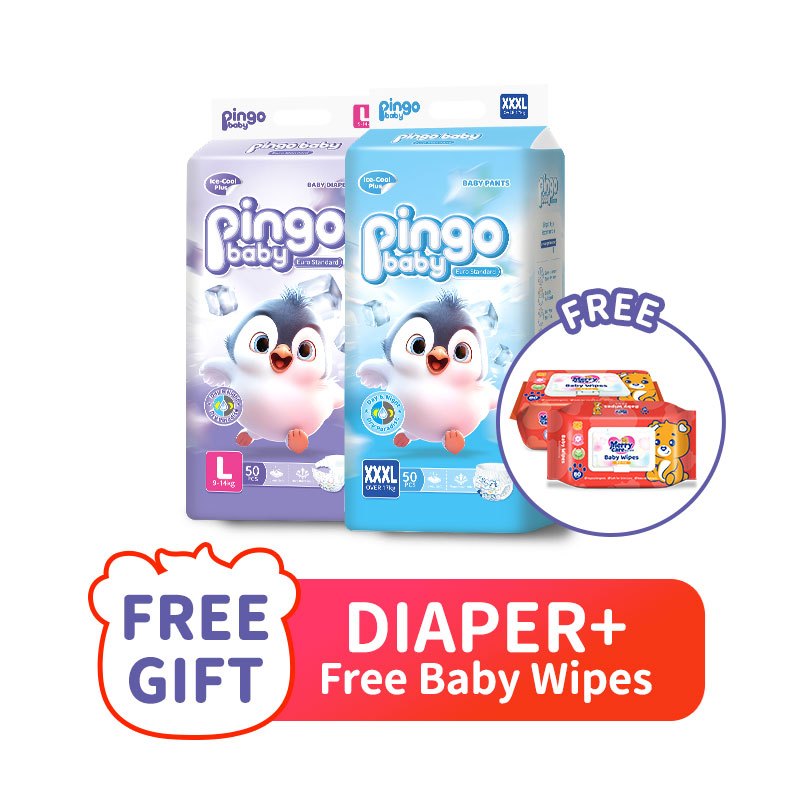 【FREE Baby Wipes】Pingo Baby Korean Diaper Magic DESIGN Ultrathin by 50s ...