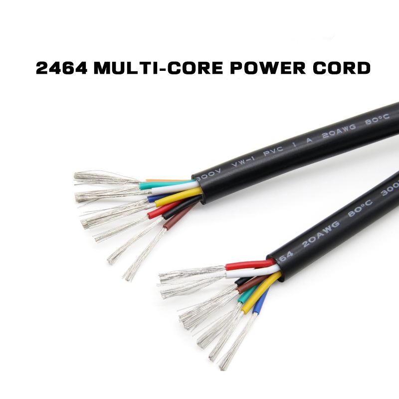2464 Multi-Core Sheath Power Cord 30-16AWG Black Extension Cord Signal ...