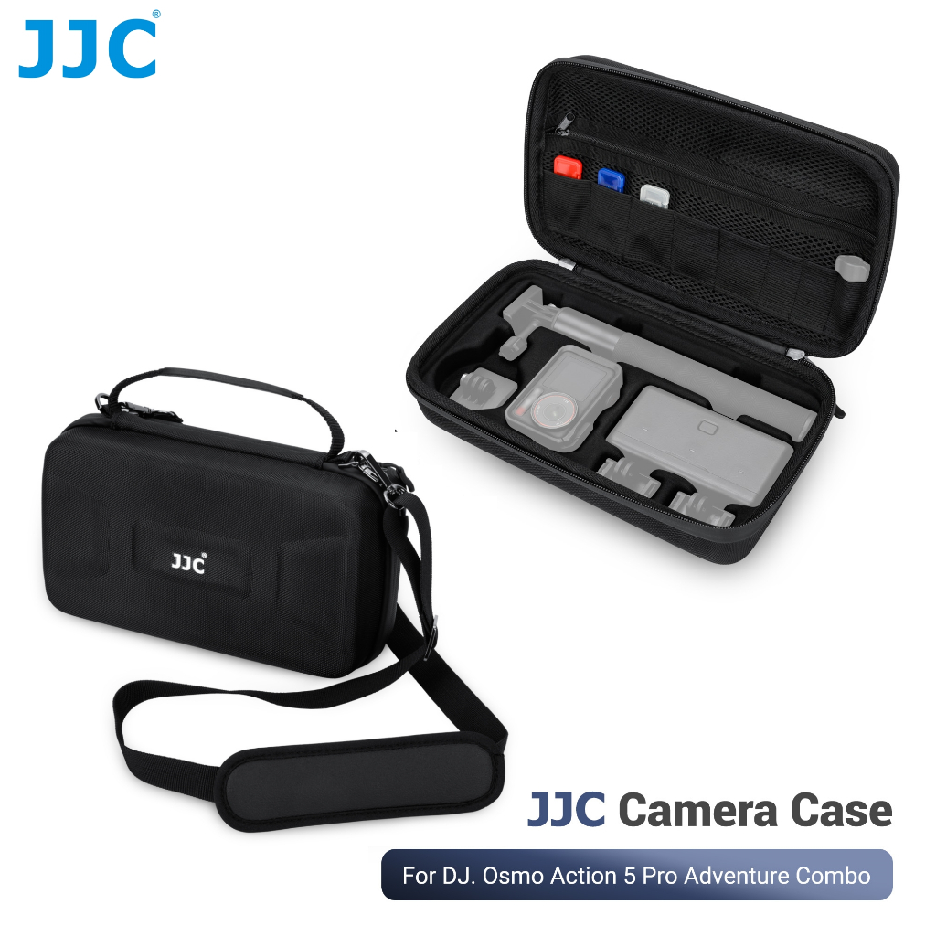 JJC Hard Shell Camera Case EVA Pouch Bag for DJI Osmo Action 5 Pro/4/3 ...