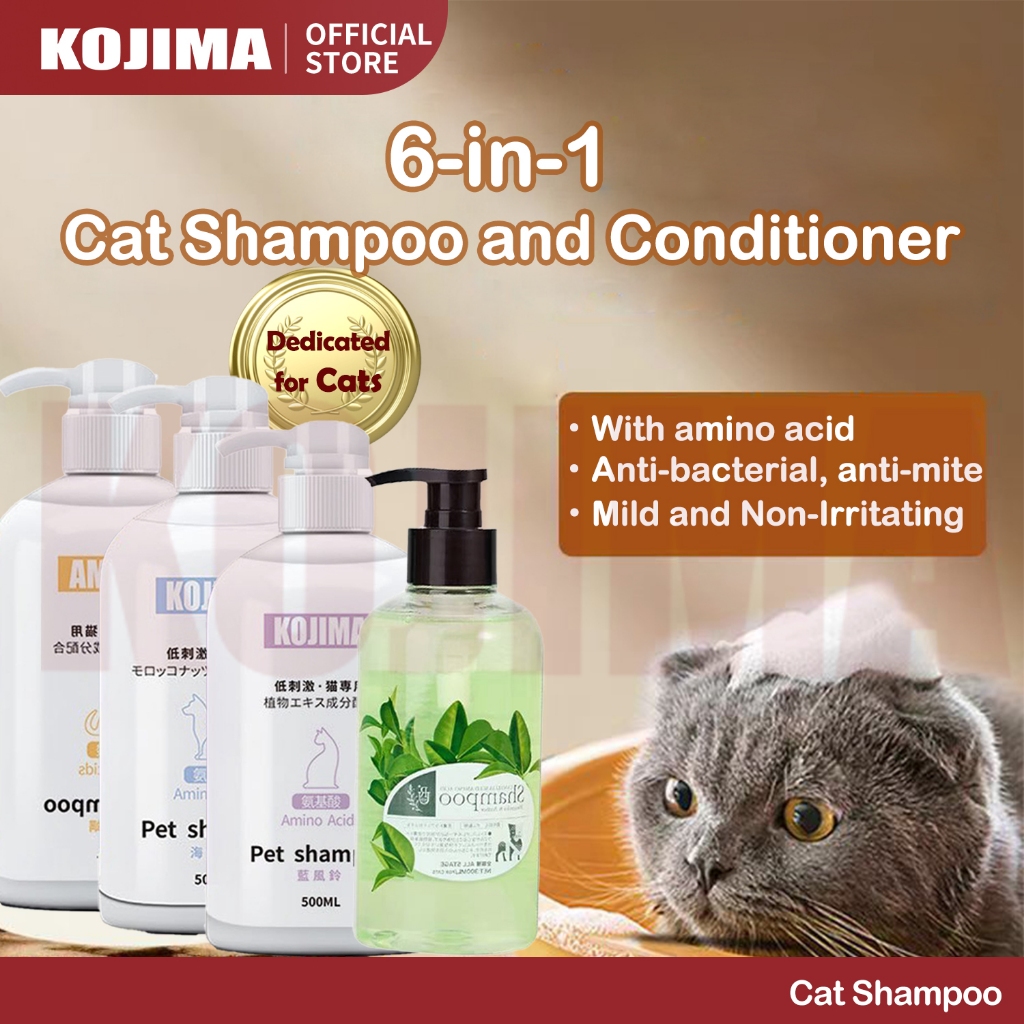 JAPAN KOJIMA Cat Shampoo Anti Flea and Tick Kitten Shampoo Dog Shampoo ...