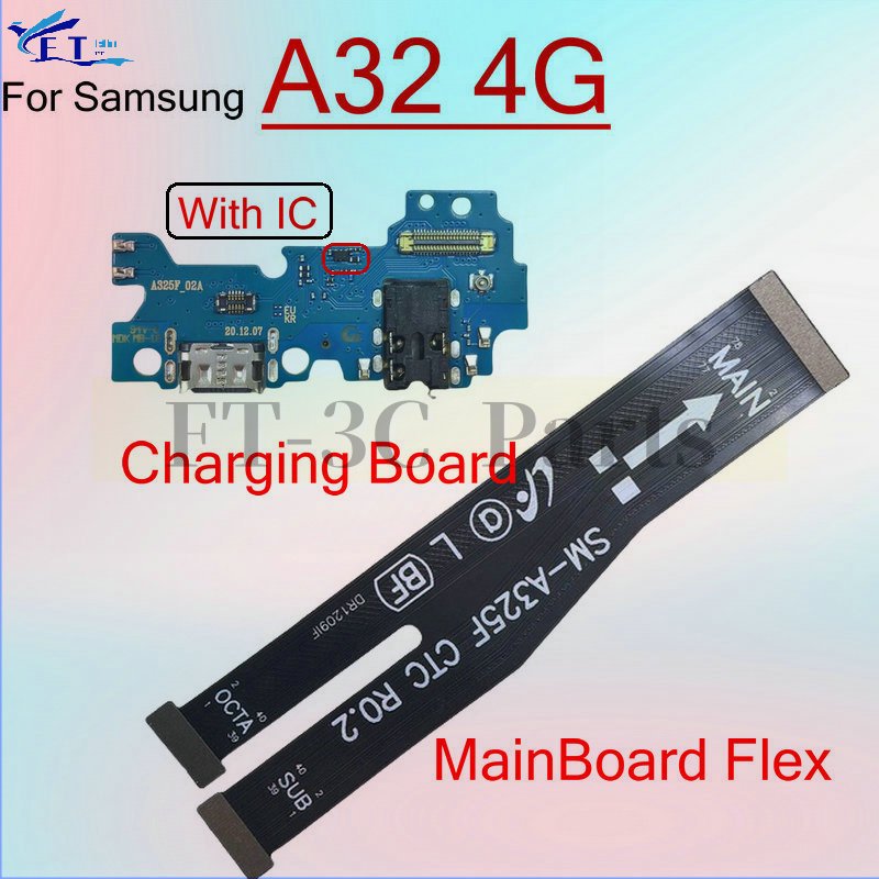 For Samsung A32 4G A325F Charging Board USB Charging Port Microphone ...