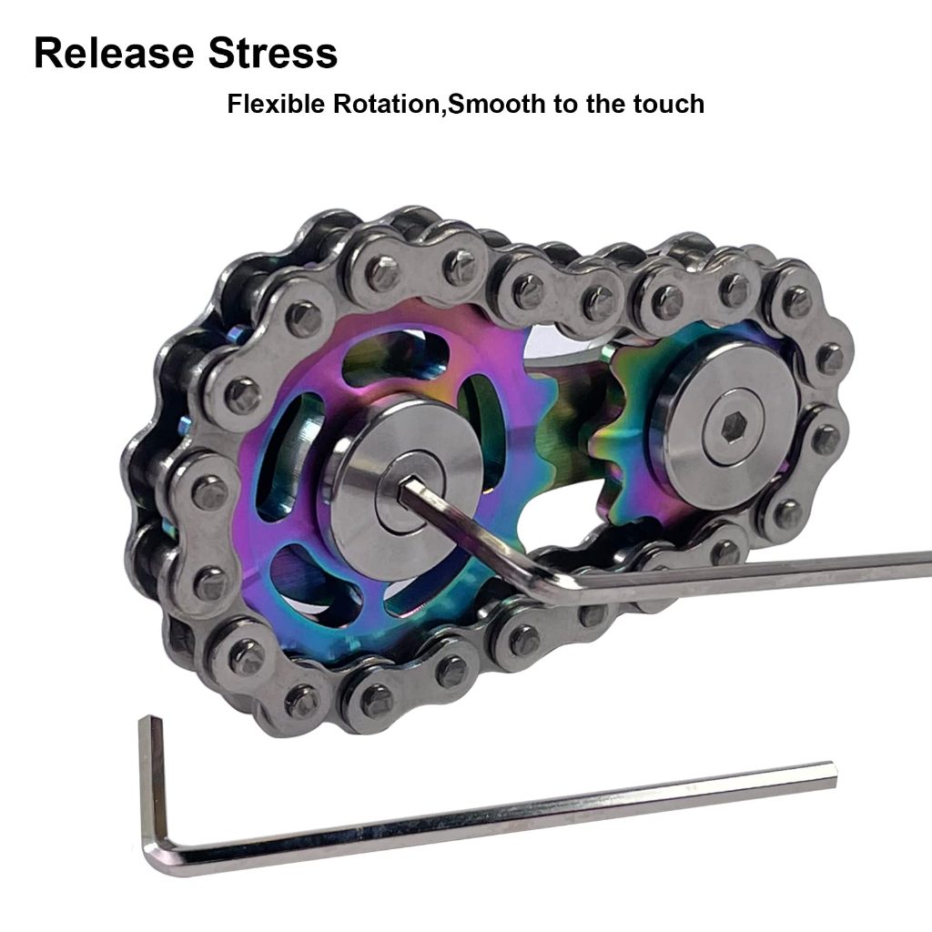 Chain wheel flywheel fingertip gyroscope Fidget Spinner anti pressure ...