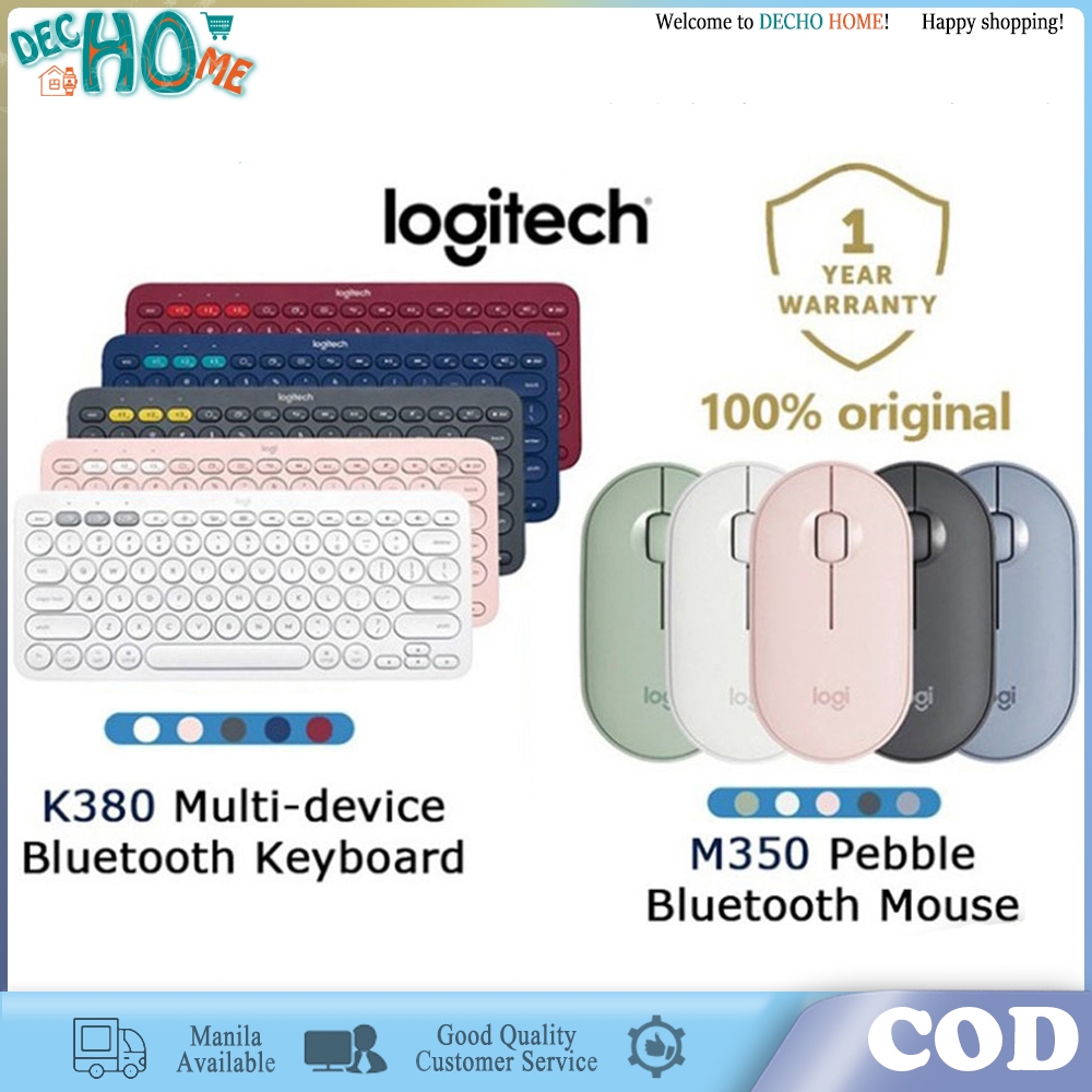 【1-Year Warranty】Logitech K380 Multi-Device Bluetooth Wireless Keyboard ...