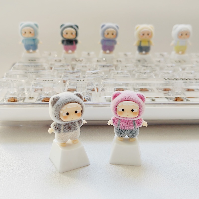 Ouzi Plush Personalized Keycap Cross Axis Mechanical Keyboard Special ...