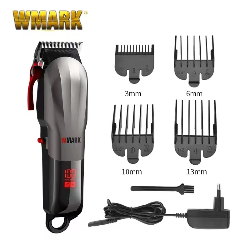 Wmark ng-115 crocodile skin pattern hair clipper oil head electric ...