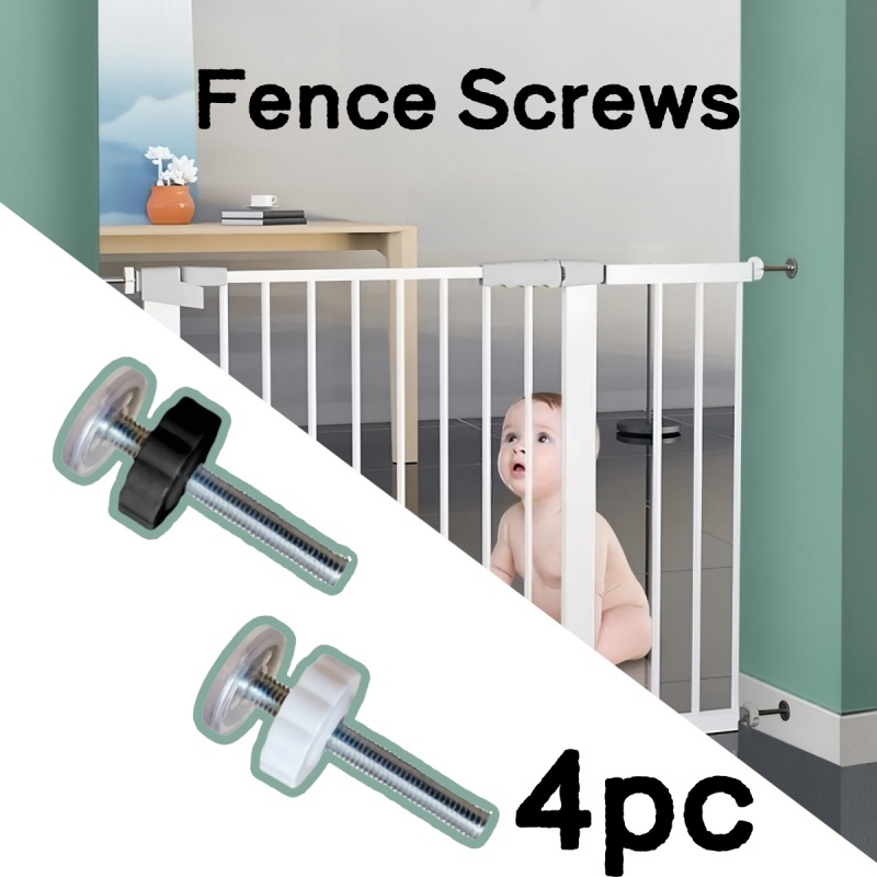 4pcs Baby Child Safety Stairs Gate Screws Bolts Guardrail Fence Screws ...