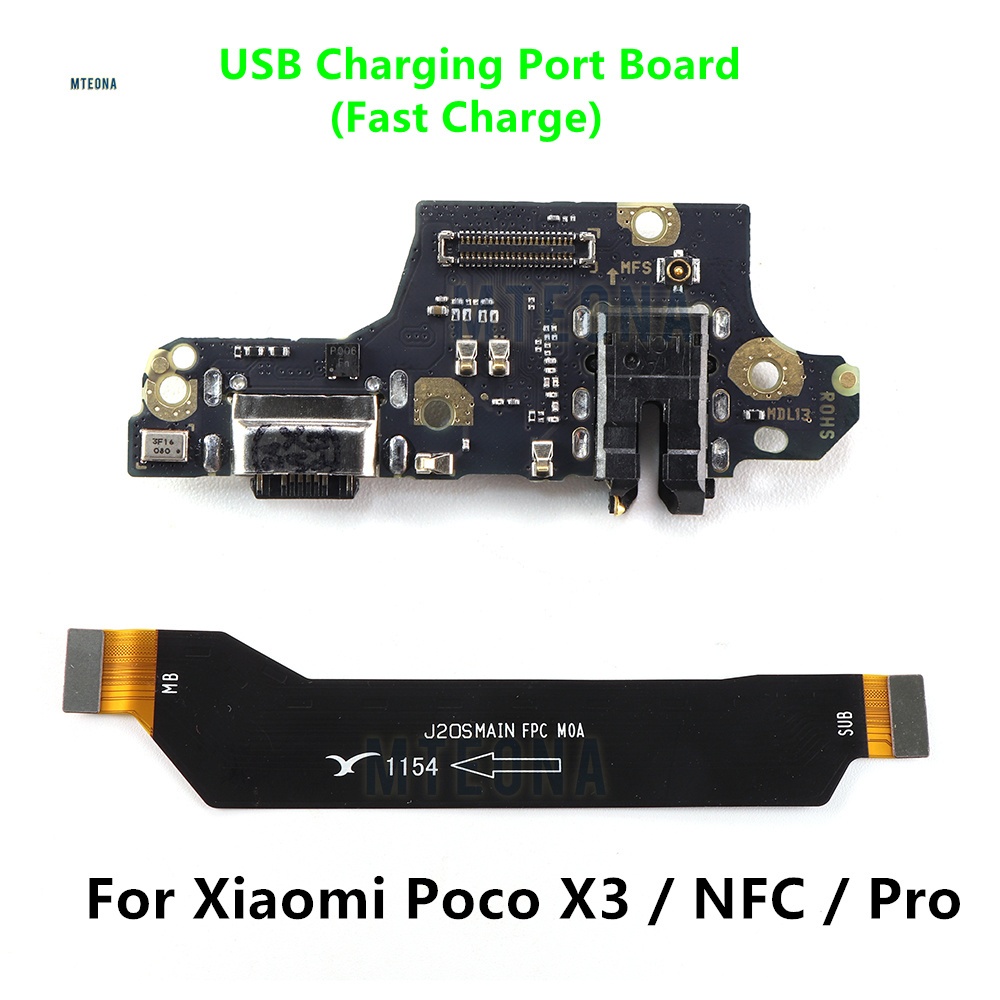 For Xiaomi Poco X3 NFC Pro Charging Port Board Pin Main Board Flex ...