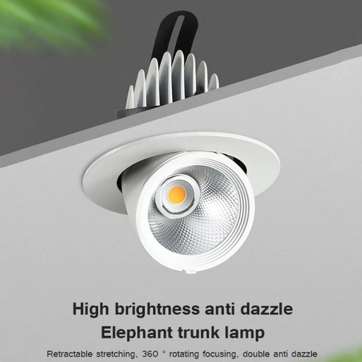 Hole 80/95MM adjustable beam angle LED recessed downlight 10W 20W LED ...