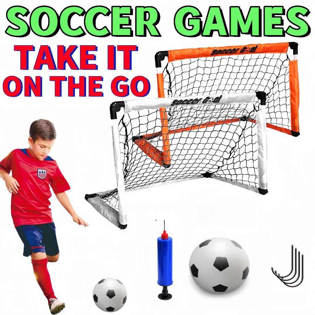 folding football goal net indoor football goal Soccer Toys Portable ...