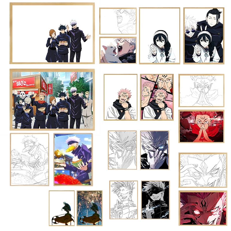 Jujutsu Kaisen Satoru Gojo Art Painting Design 3D Night Lights LED 3 ...