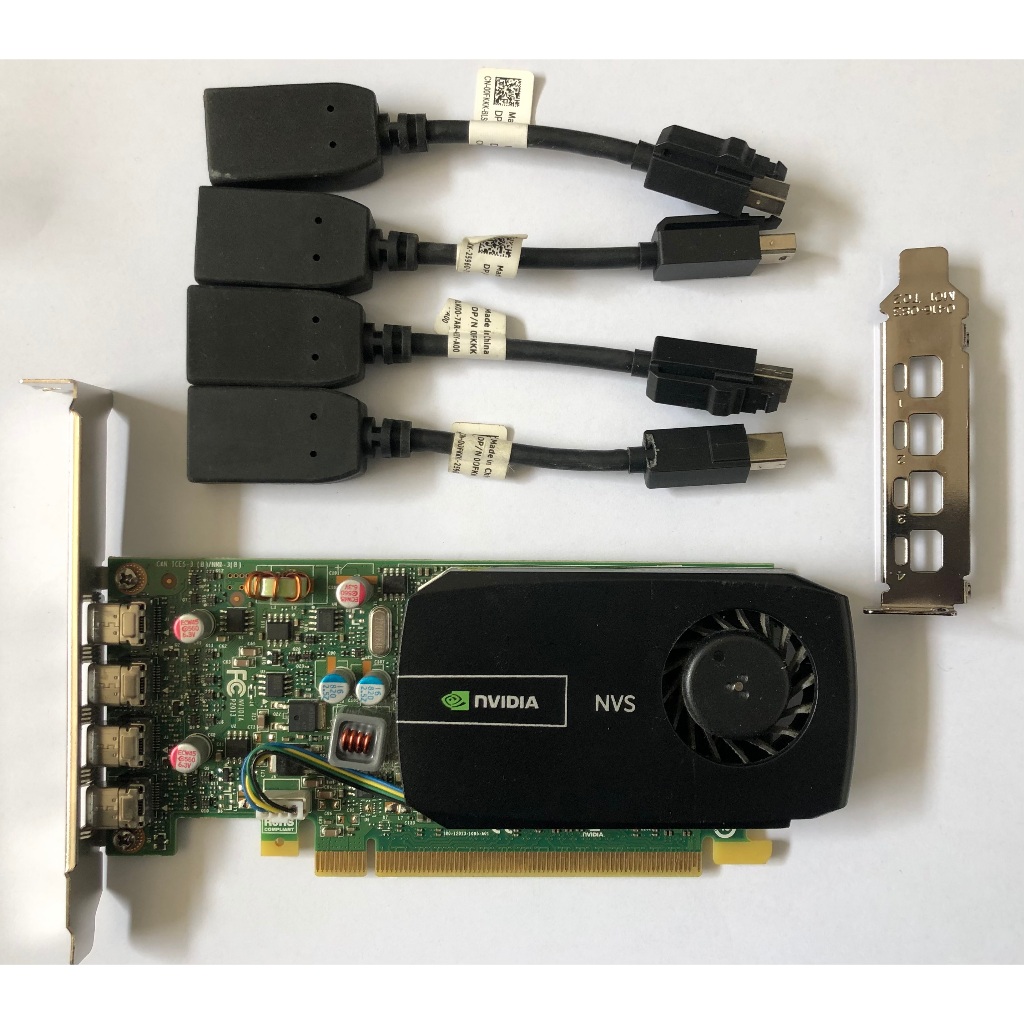 NVIDIA Quadro NVS 510 2GB DDR3 128bit 4x mini-DisplayPort CUDA 192 35W Full Height Low Profile ...