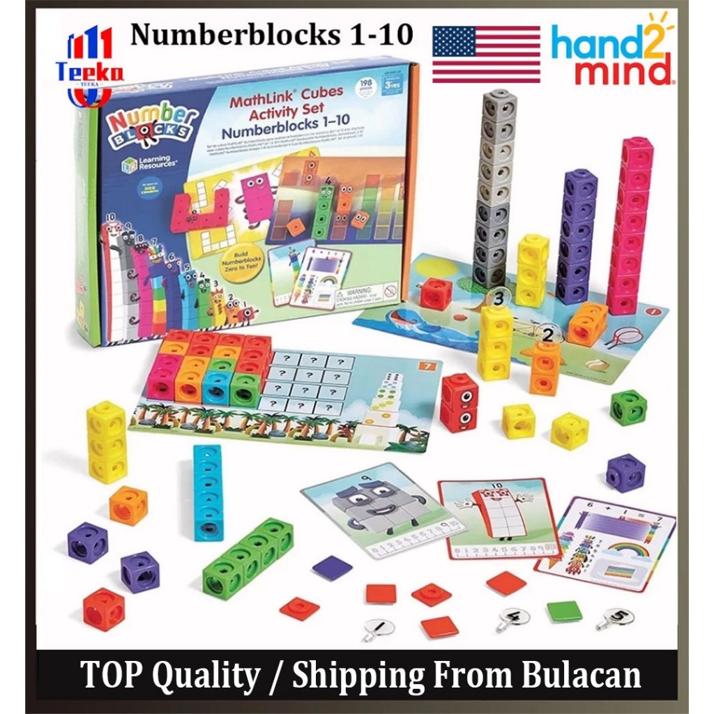 【hand2mind】MathLink Cubes Numberblocks 1–10 Activity Set MathLink® Cubes - Linking Cubes Link ...