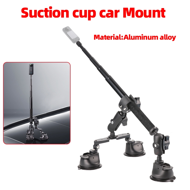 Multi-function Car Shooting Dual Suction Cup Tripod Adjustable Heavy ...