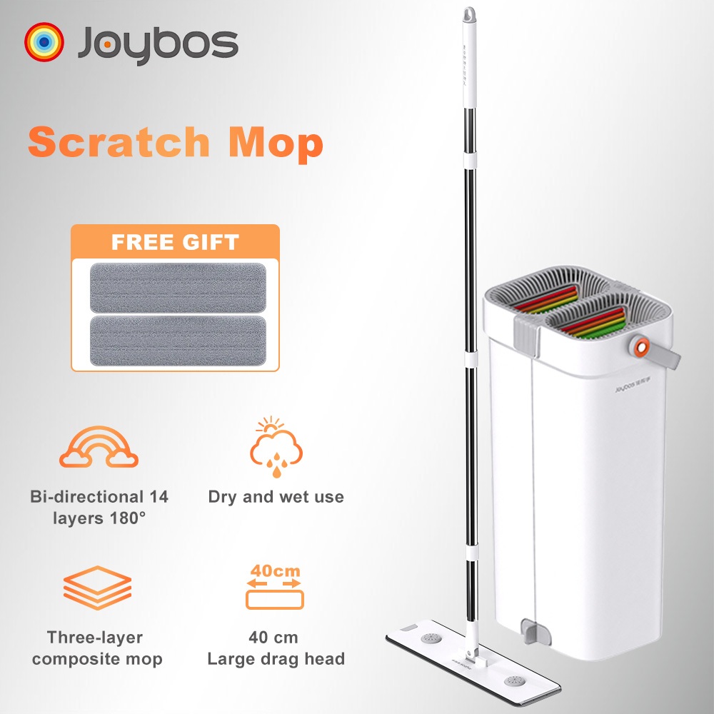 Joybos Floor Mop Cleaning Flat Mop 4in1 Multifunctional Mop 360 Spin ...