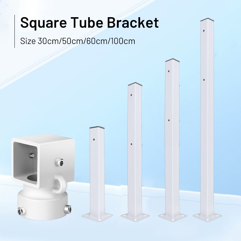 Metal material square tube bar bracket for pole riser cross arm camera ...